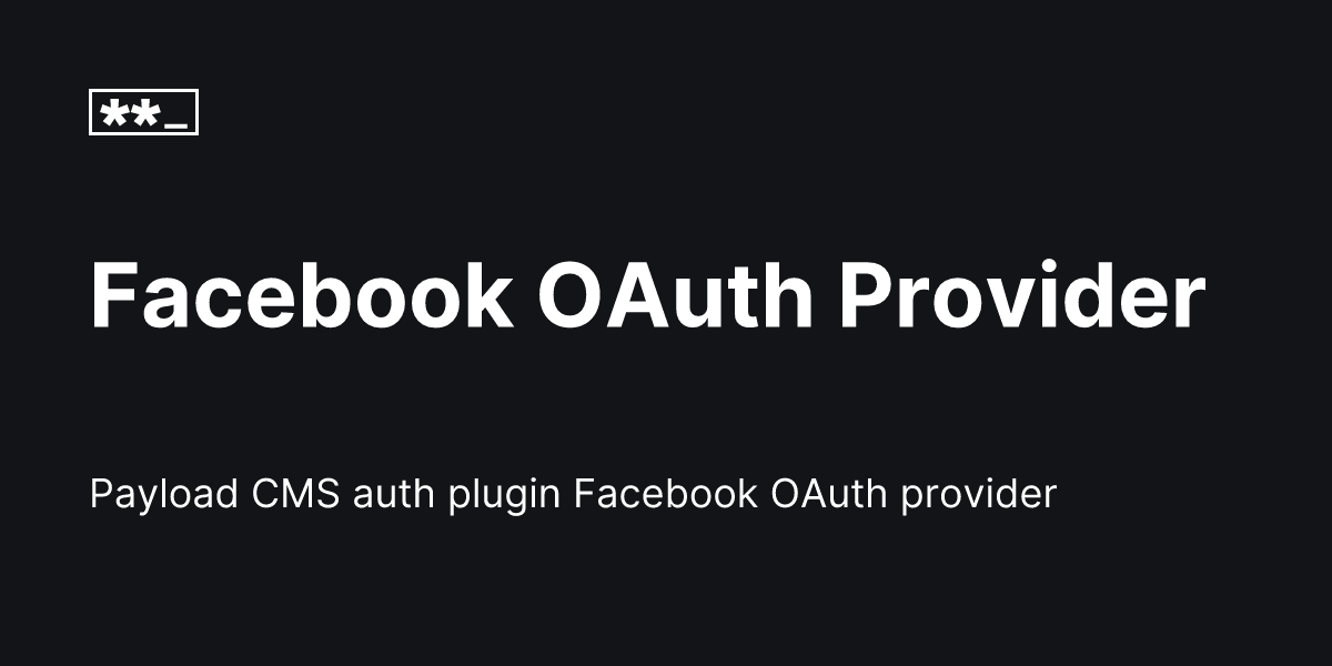 Facebook Oauth Provider