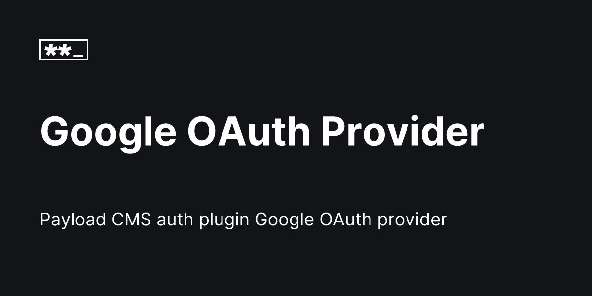 Google OAuth Provider